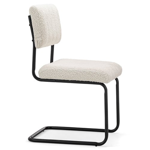 4 Seater Miel Boucle Round Dining Table & Chair Set | Temple & Webster