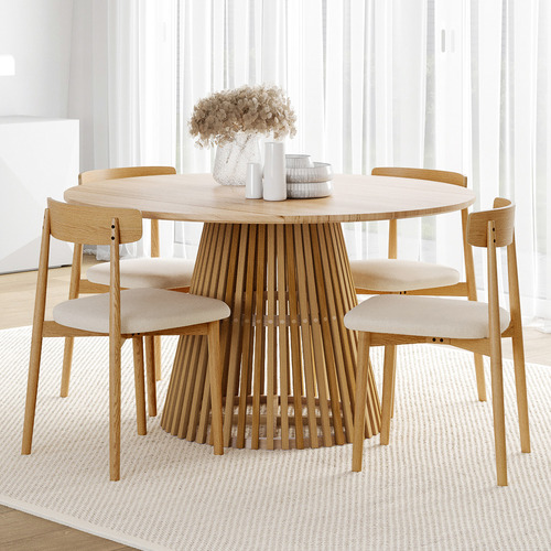 4 Seater Finn Dining Table & Chair Set | Temple & Webster