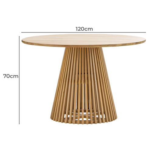 Continental Designs 4 Seater Natural Kylen Dining Table & Chair Set ...