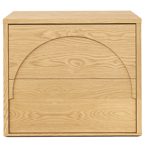 Continental Designs Persei 2 Drawer Bedside Table | Temple & Webster