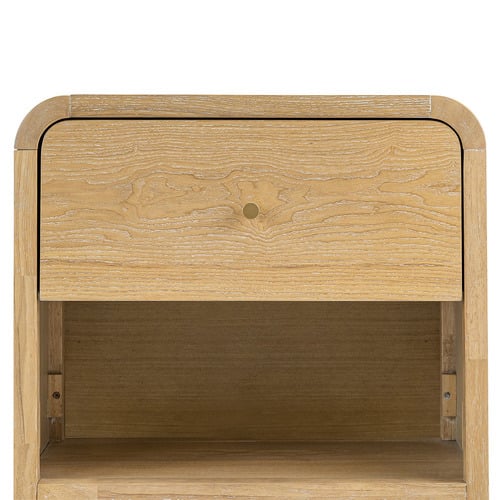 Continental Designs Connor Rubberwood Bedside Table | Temple & Webster