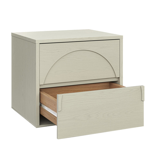 Continental Designs Persei 2 Drawer Bedside Table | Temple & Webster