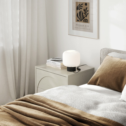 Continental Designs Persei 2 Drawer Bedside Table | Temple & Webster