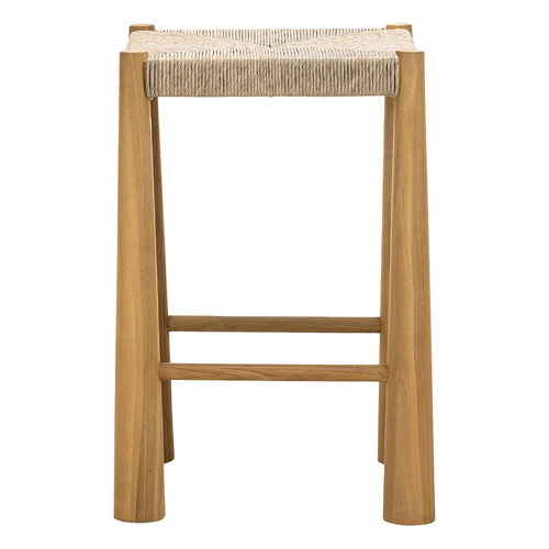 64cm Calista Teak Wood Counter Stool | Temple & Webster