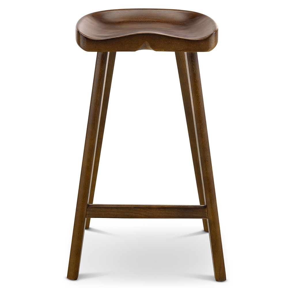 68.5cm Emerson Ash Wood Bar Stools | Temple & Webster