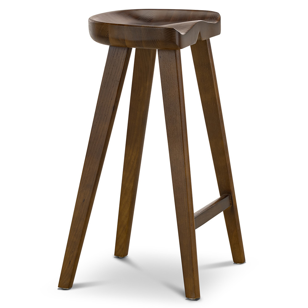 68.5cm Emerson Ash Wood Bar Stools | Temple & Webster