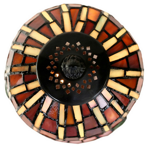 Tiffany Emporium 37cm Lotus Tiffany-Style Mini Table Lamp | Temple ...