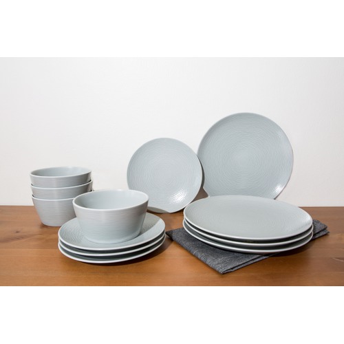 Noritake 12 Piece GoG Swirl Dinner Set | Temple & Webster