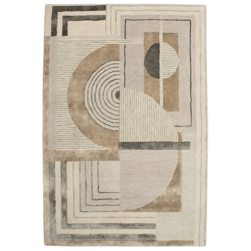 Colorscope Beige Austin Hand-Tufted Wool & Viscose Rug | Temple & Webster