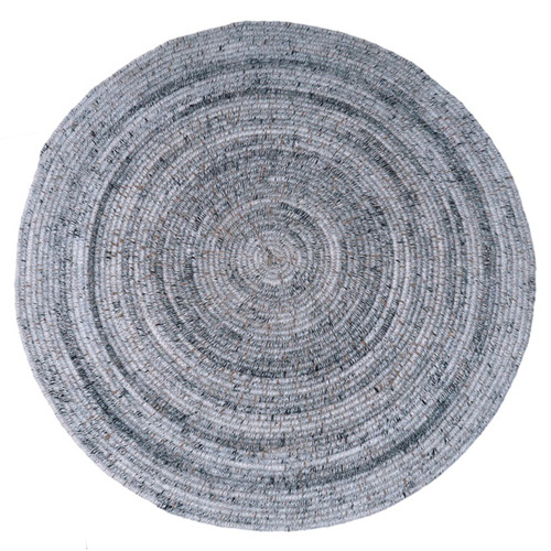 Colson Hand-Loomed Wool Round Rug | Temple & Webster