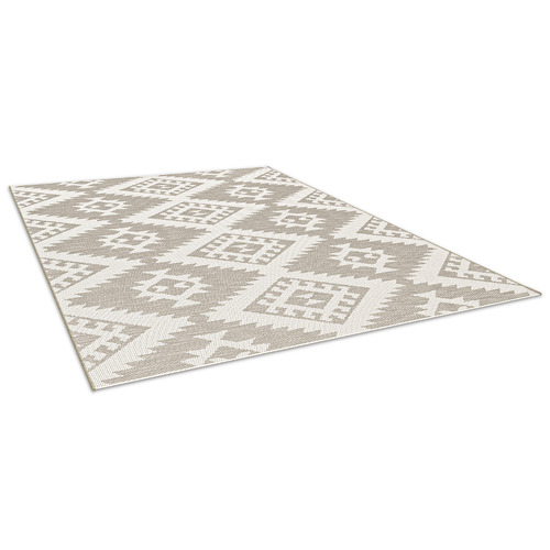 Beige Niran Power-Loomed Rug | Temple & Webster