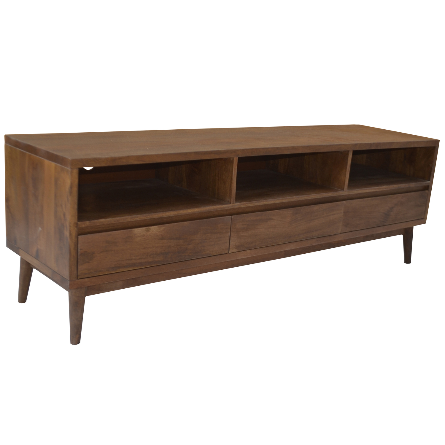 Dark Wood Tv Unit