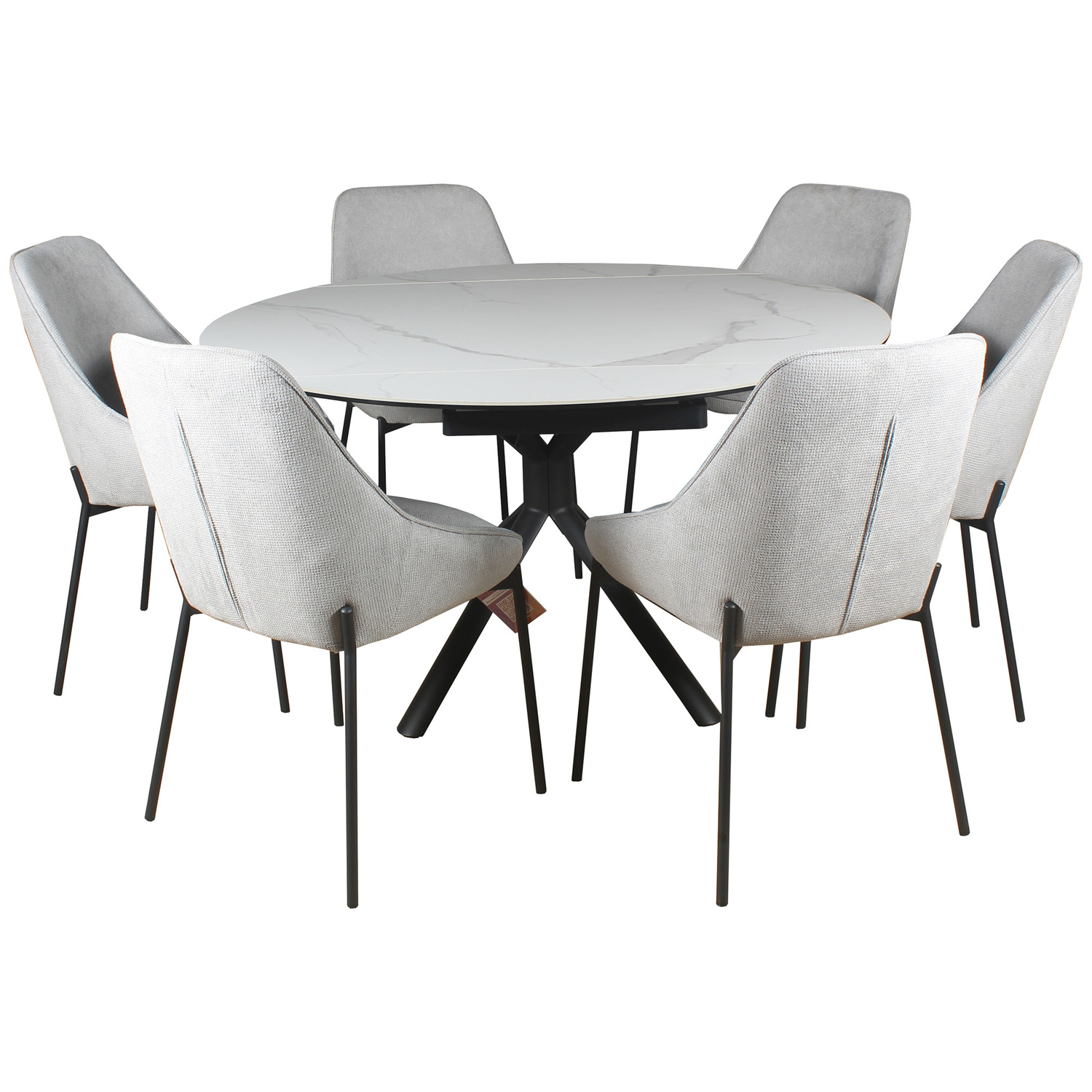 Colin Ceramic & Glass Extendable Dining Table | Temple & Webster