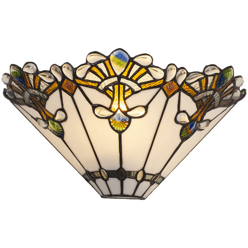 Tiffany Emporium Clara Tiffany Stained Glass Wall Sconce | Temple & Webster