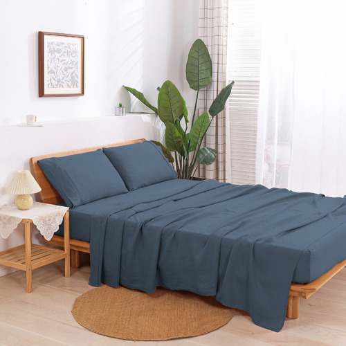 Plain Dyed European Flax Linen Sheet Set | Temple & Webster