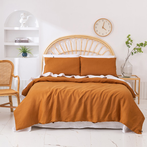 Natural Home Rust Natural Home Vintage Washed Hemp Linen Quilt Cover ...