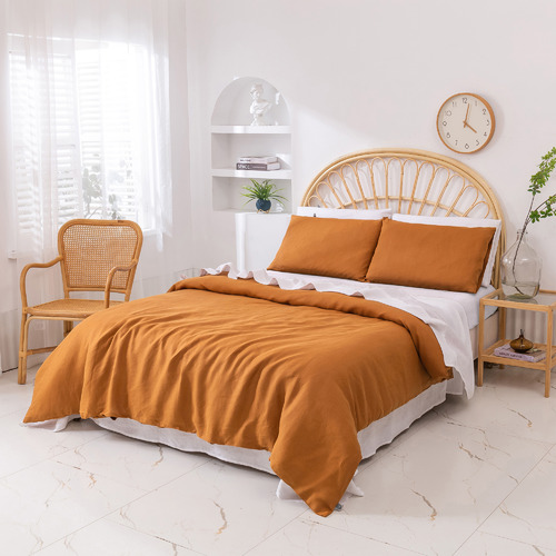 Natural Home Rust Natural Home Vintage Washed Hemp Linen Quilt Cover ...