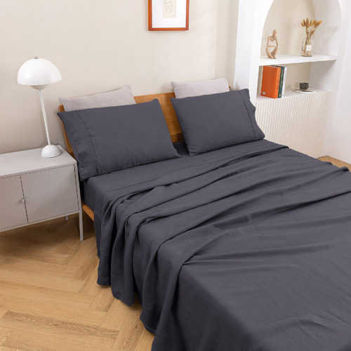 Natural Home Natural Home Vintage Washed Hemp Sheet Set | Temple & Webster