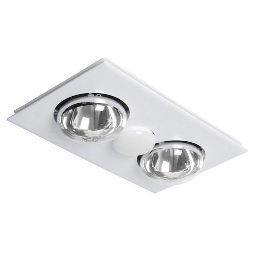 Martec Striker 419mm White 3-in-1 Bathroom Heater Exhaust Fan with LED ...