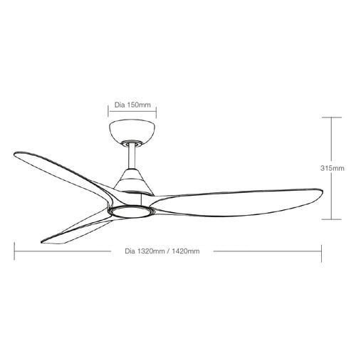 Martec Seaforth DC Smart Ceiling Fan with Remote Control | Temple & Webster