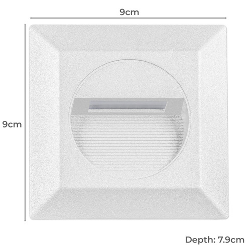 Quattro Recessed LED Outdoor Step Light | Temple & Webster