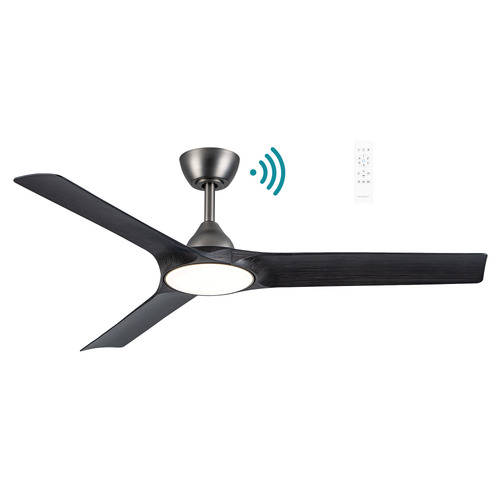 Alpine 132cm DC Smart Ceiling Fan with LED Light | Temple & Webster