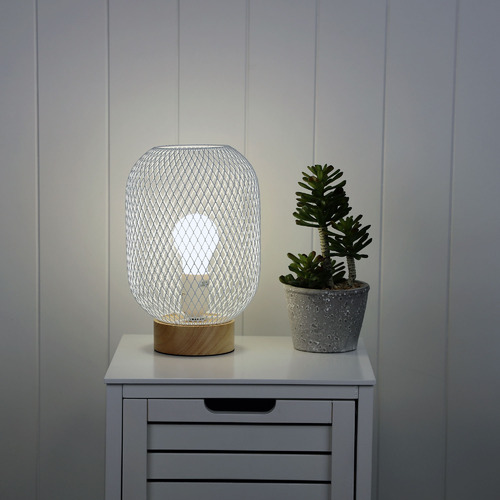 Zander Lighting 28cm Andrade Mesh Table Lamp | Temple & Webster