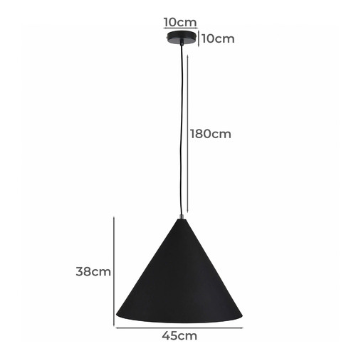 Zander Lighting Darius 45cm Metal Pendant Light | Temple & Webster