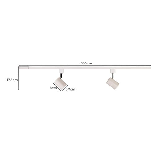 Alder 2 Light LED Track Light | Temple & Webster