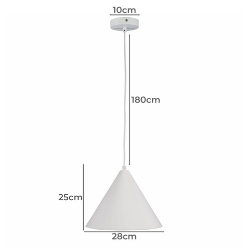 Zander Lighting Darius 28cm Metal Pendant Light | Temple & Webster