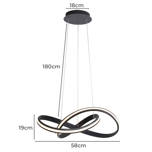 Zander Lighting Ruth Aluminium LED Pendant Light | Temple & Webster