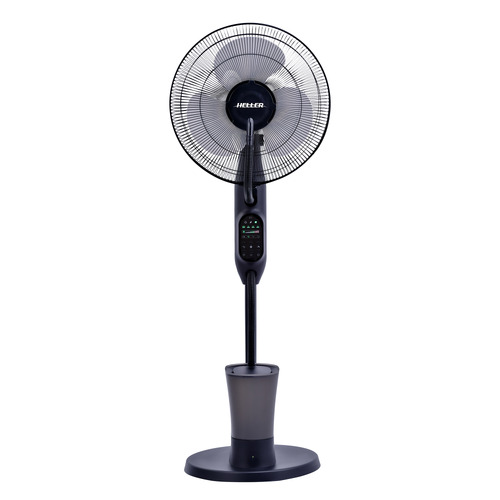 Heller Heller 75W Black Oscillating Misting Pedestal Fan with Remote ...