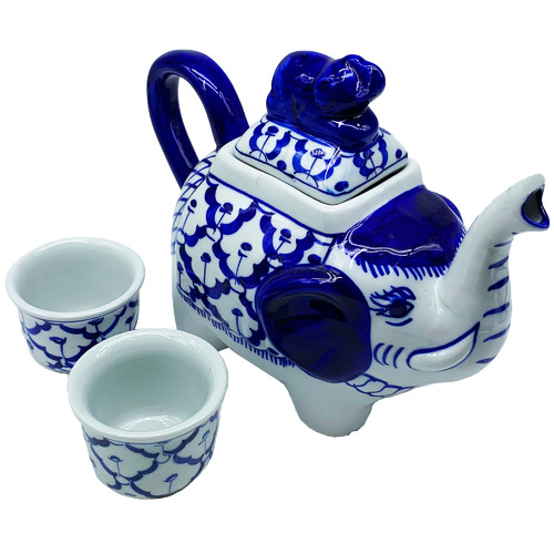Bouquet House 3 Piece Elephant Amelia Tea Set | Temple & Webster