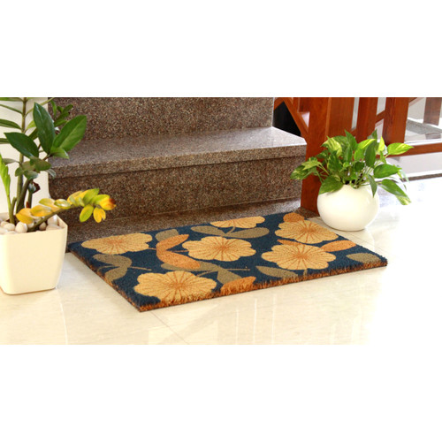 Home & Lifestyle Floral PVC Backed Doormat & Reviews | Temple & Webster