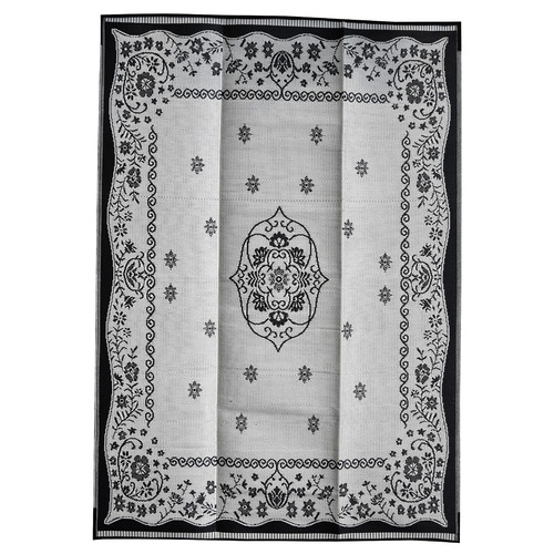 Black Oriental Indoor/Outdoor Rug | Temple & Webster