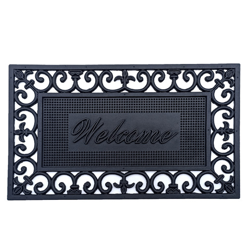 Home & Lifestyle Welcome Rubber Doormat | Temple & Webster