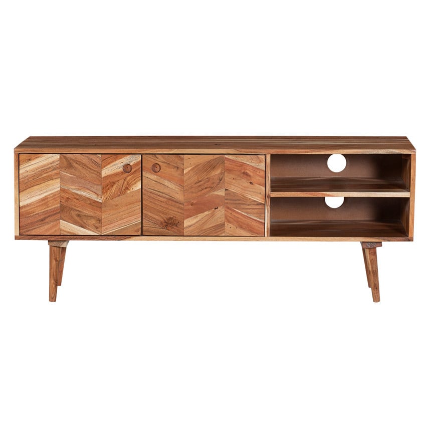 Home & Lifestyle Natural Jacob Herringbone Entertainment Unit | Temple ...