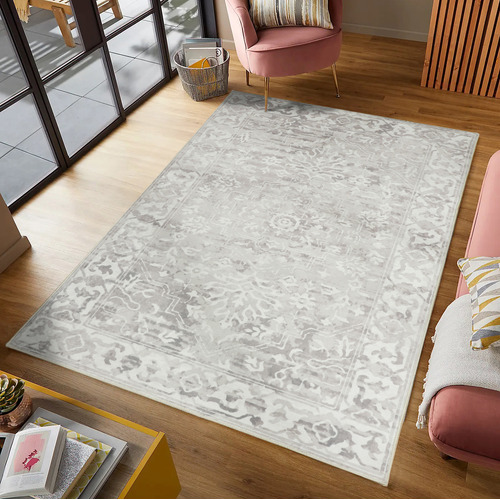 Beige Shay Machine Washable Rug | Temple & Webster