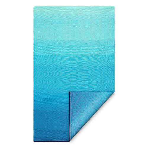 Home & Lifestyle Blue Big Sur Power-Loomed Outdoor Rug | Temple & Webster