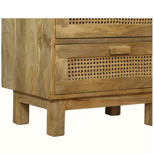 Home & Lifestyle Titus 5 Drawer Mango Wood Tallboy | Temple & Webster