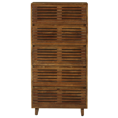Xerxes 5 Drawer Mango Wood Tallboy | Temple & Webster