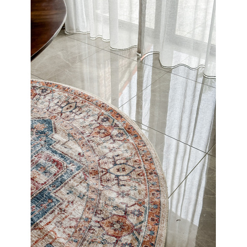 Home & Lifestyle Alexa Non-Slip Round Rug | Temple & Webster