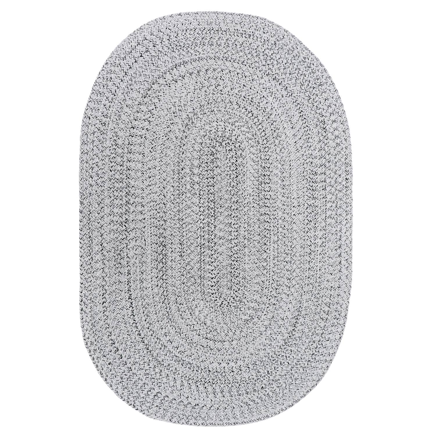 Home & Lifestyle Grey Albany Hand-Woven Indoor/Outdoor Oval Rug ...
