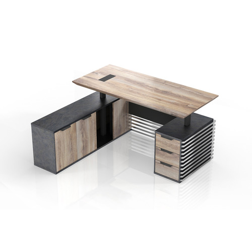 InnovaStudio Phoenix Lift-Top Executive Desk with Return | Temple & Webster