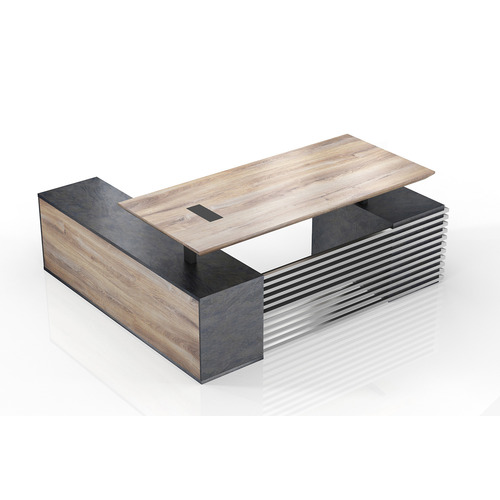 InnovaStudio Phoenix Lift-Top Executive Desk with Return | Temple & Webster