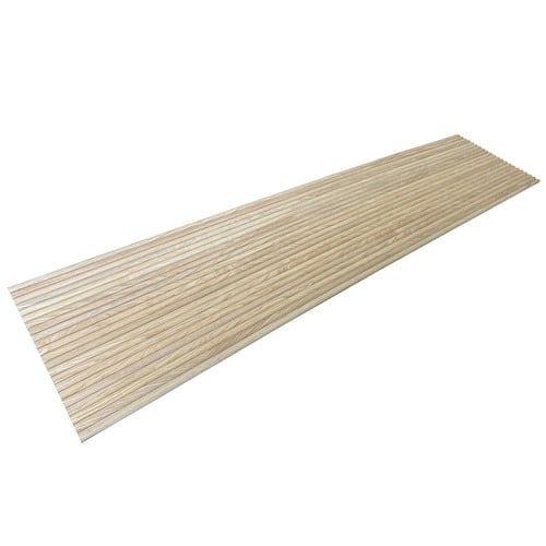 Naturaflex 2700 x 595mm Oak Flexible Half-Round Wall Panels | Temple ...