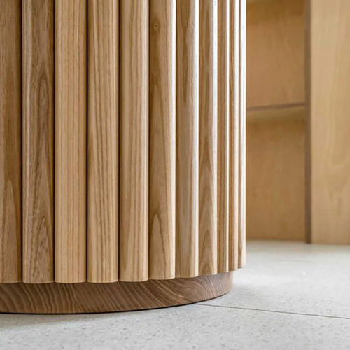 Naturaflex 2700 x 595mm Oak Flexible Half-Round Wall Panels | Temple ...