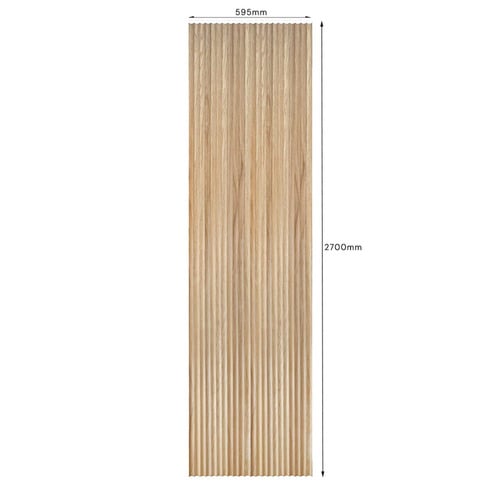 InnovaStudio Naturaflex 2700 x 595mm Oak Flexible Wave Wall Panels ...