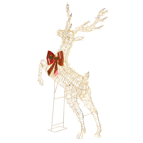 Enchanted&Evergreen Frida Rearing Reindeer with LED Christmas ...