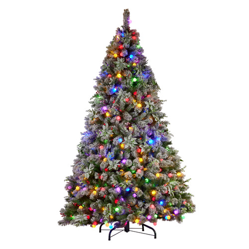 Snowy Crown Pine LED Christmas Tree | Temple & Webster